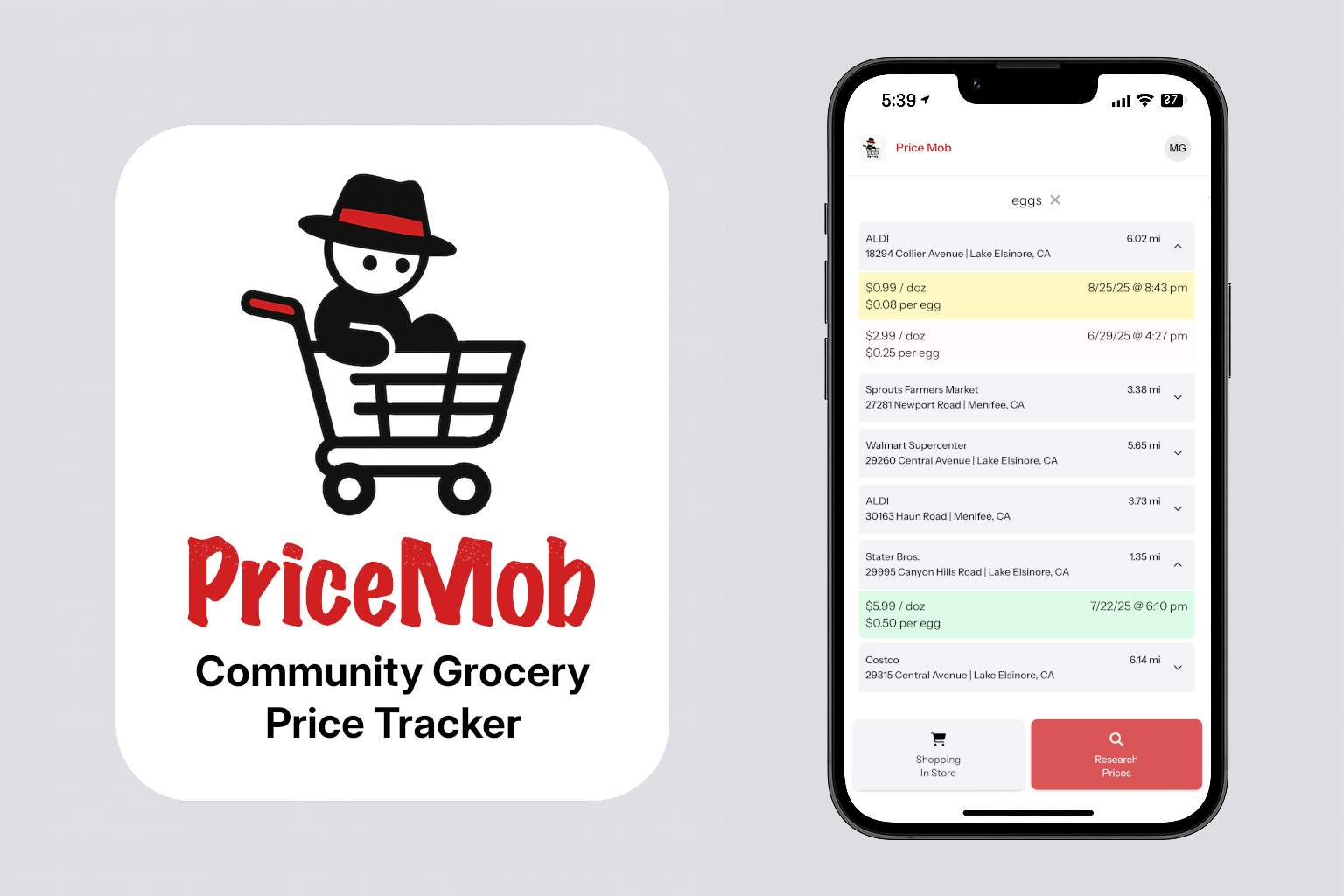 PriceMob | Compare Grocery Prices with Real Shopper Data